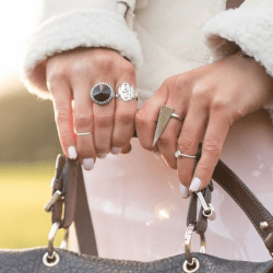 Monogram Script Ring