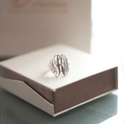 Monogram Script Ring