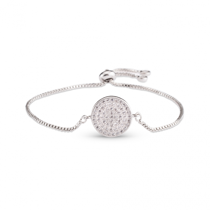 Pave Disc Bracelet