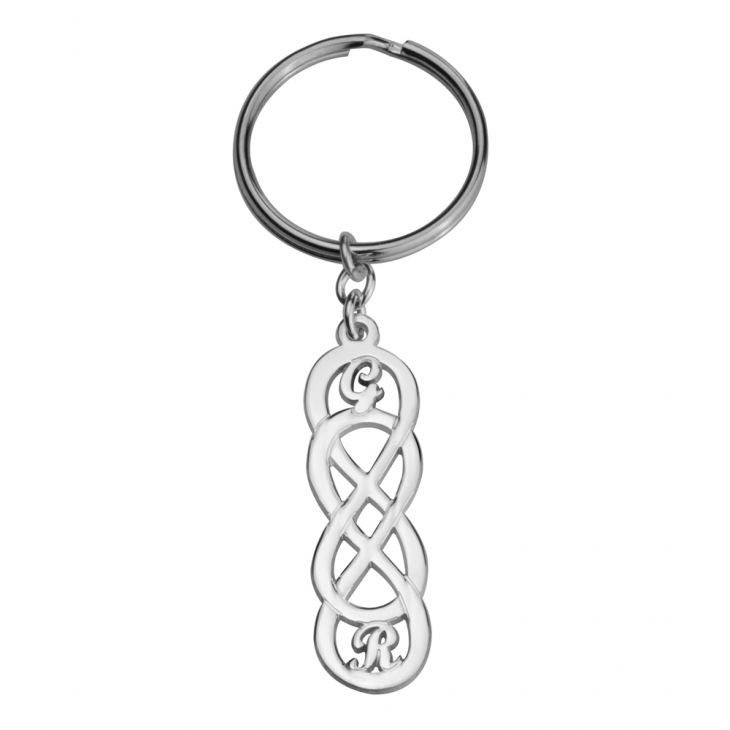 Double Infinity Keychain