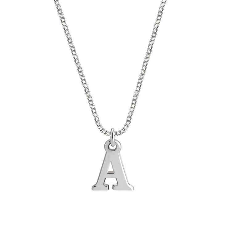 Capital Initial Letter Necklace Initial Pendant Necklace