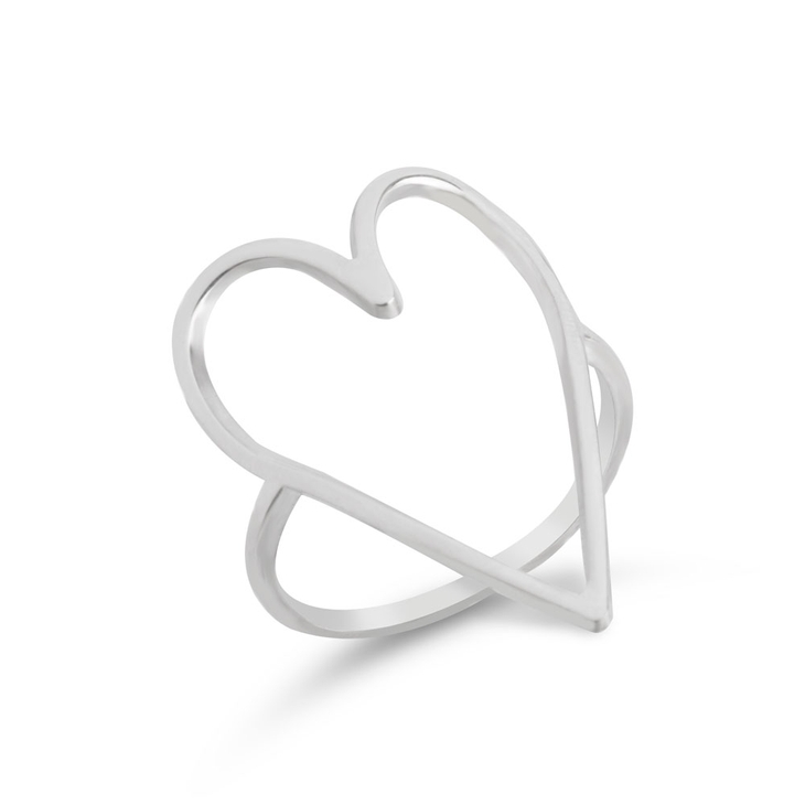Heart Outline Ring - Cute Rings For Women